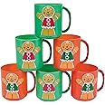 Amazon.com: Fun Express Set of 12 Pieces Plastic Winter Mugs, Holds 6 ...