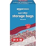 Amazon.com: Amazon Basics Freezer Quart Bags, 120 Count (Previously Solimo)