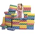Amazon.com: Lillian Vernon Primary Building Bricks - Kids Cardboard ...