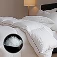 Amazon.com: Bedsure Feather Down Comforter King Size - All Season Down Duvet Insert King ...