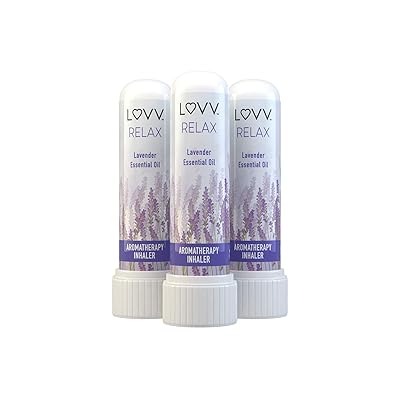 Buy RELAX Portable Lavender Aromatherapy Nasal Inhaler - Calming Stress ...