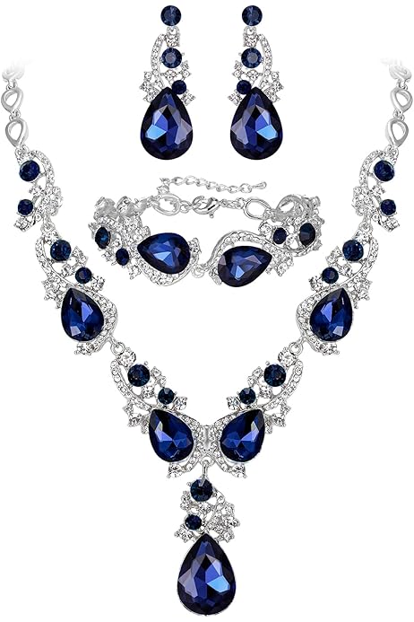 Navy Blue Wedding Jewelry
