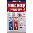 Amazon.com: GH1200 6gx2 Pack Thread Lock - 271 and 242 Medium and ...