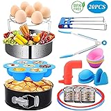 12 Piece Accessories Kit for Instant Pot 6/8 QT - Steamer Basket/Egg ...