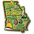 Amazon.com: Georgia Colorful State Magnet by Classic Magnets, 2.8" x 3. ...