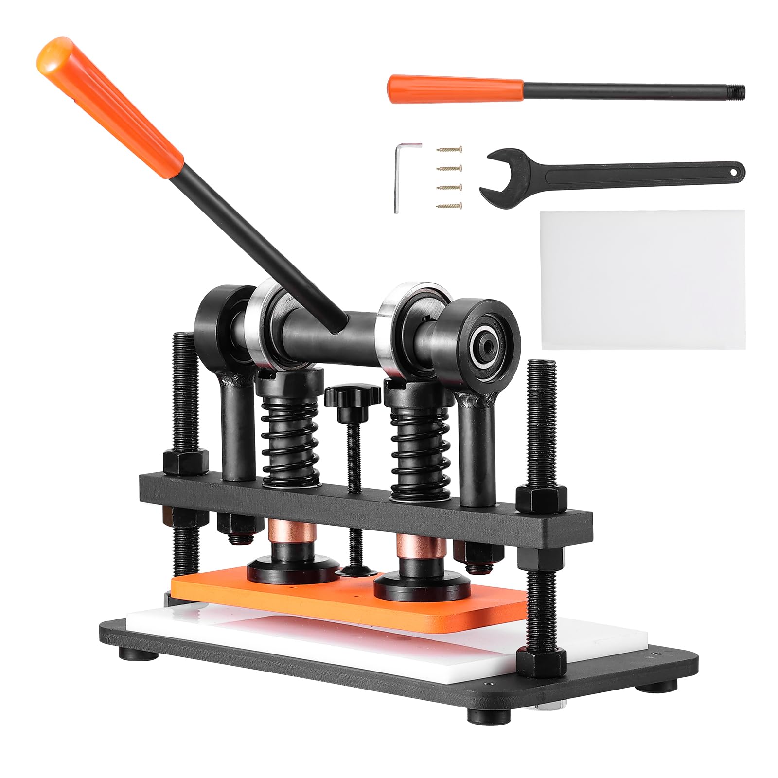 VEVOR Leather Cutting Machine, 26 x 12mm Embossing Plate Manual Die ...