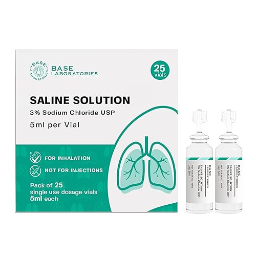 BASE LABORATORIES 3% Saline Solution for Nebulizer Machine | Saline ...