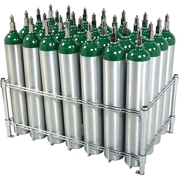 Amazon.com: Stack & Rack Oxygen Tank Storage Rack - Holds 28 E Size ...