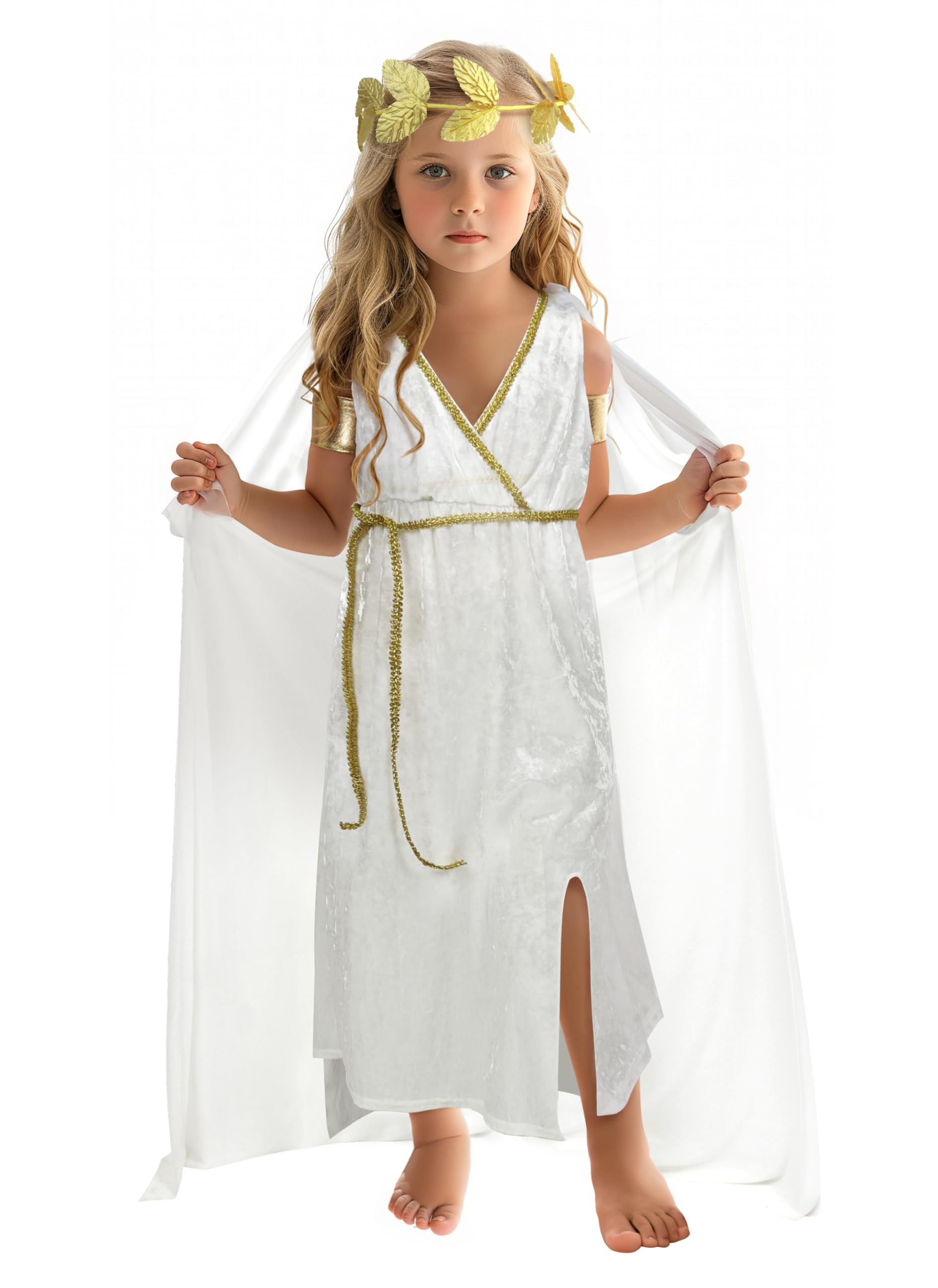 JPXH Greek Costume Kids Children's Goddess Dress Athenian Style ...