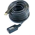 Amazon.com: Plugable 10 Meter (32 Foot) USB 2.0 Active Extension Cable ...