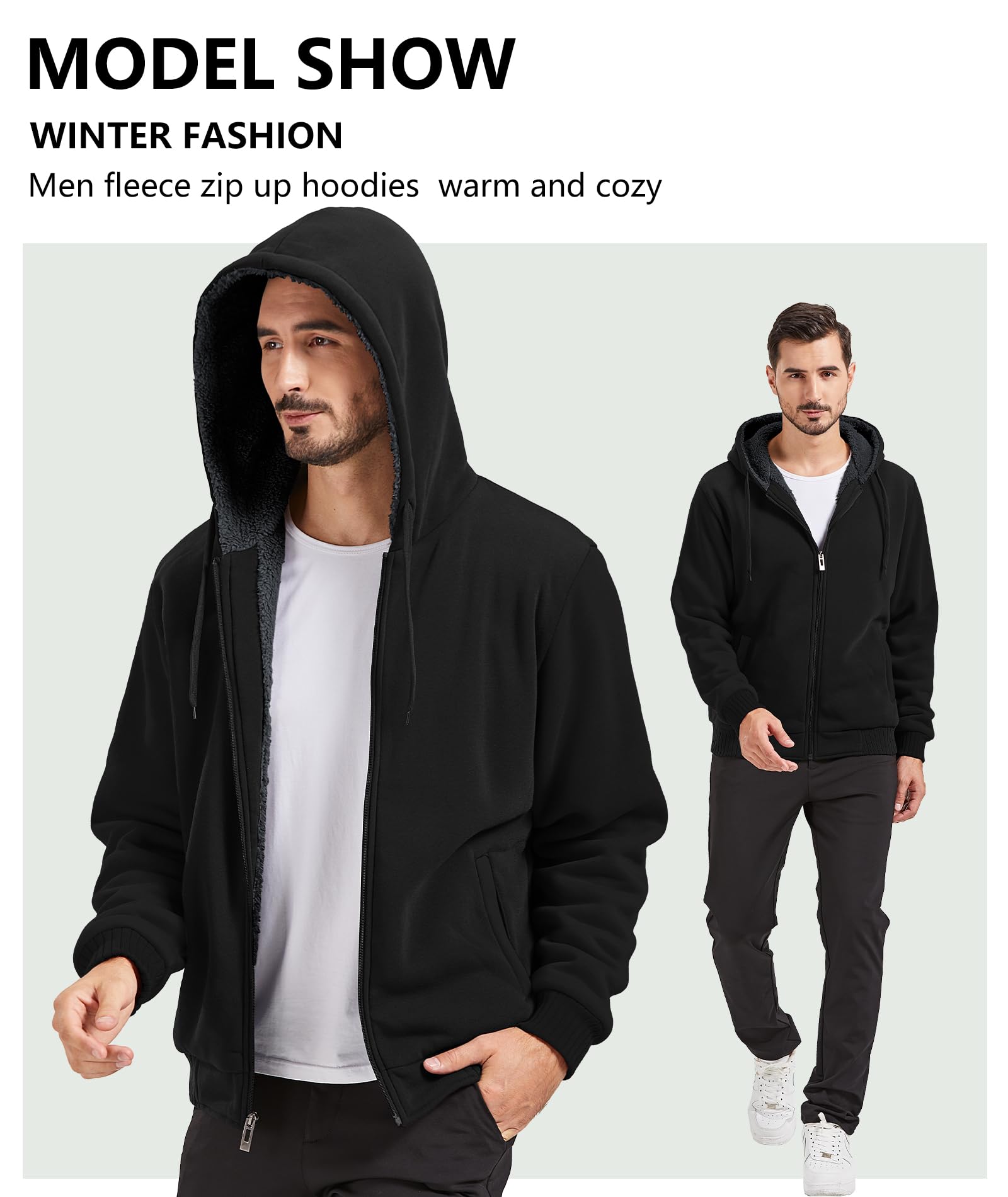 Mua GEEK LIGHTING Hoodies for Men Heavyweight Fleece Sweatshirt - Full ...