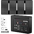 Amazon.com: powkey 200W Portable Power Station with Solar Panel 40W ...