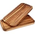 Amazon.com: 2 Pcs Rectangular Serving Platters for Food Dish Party ...
