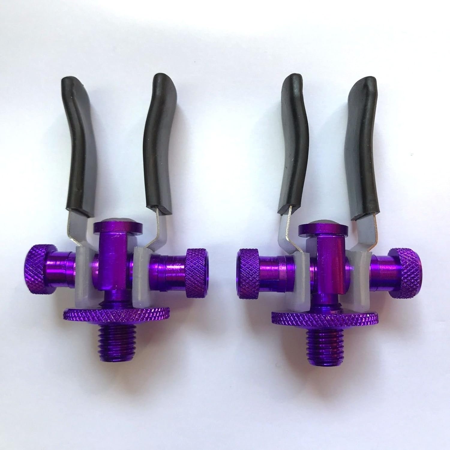 2 CARP FISHING PURPLE ALUMINIUM SPECIALIST ADJUSTABLE SUPER LITE BUTT ...