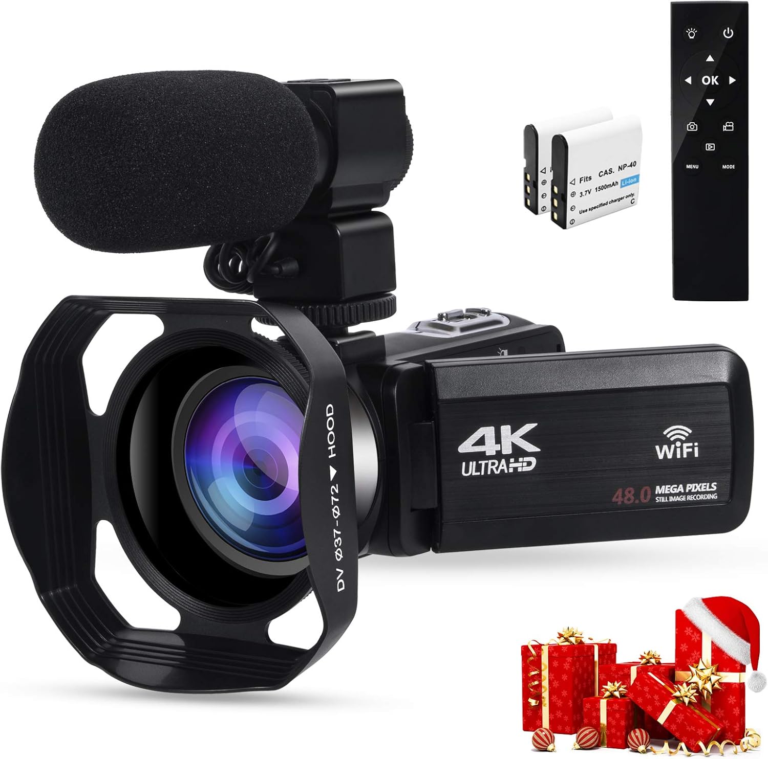 Amazon.com : 4k Camcorders Video Camera for YouTube, Ultra HD 4K 48MP ...