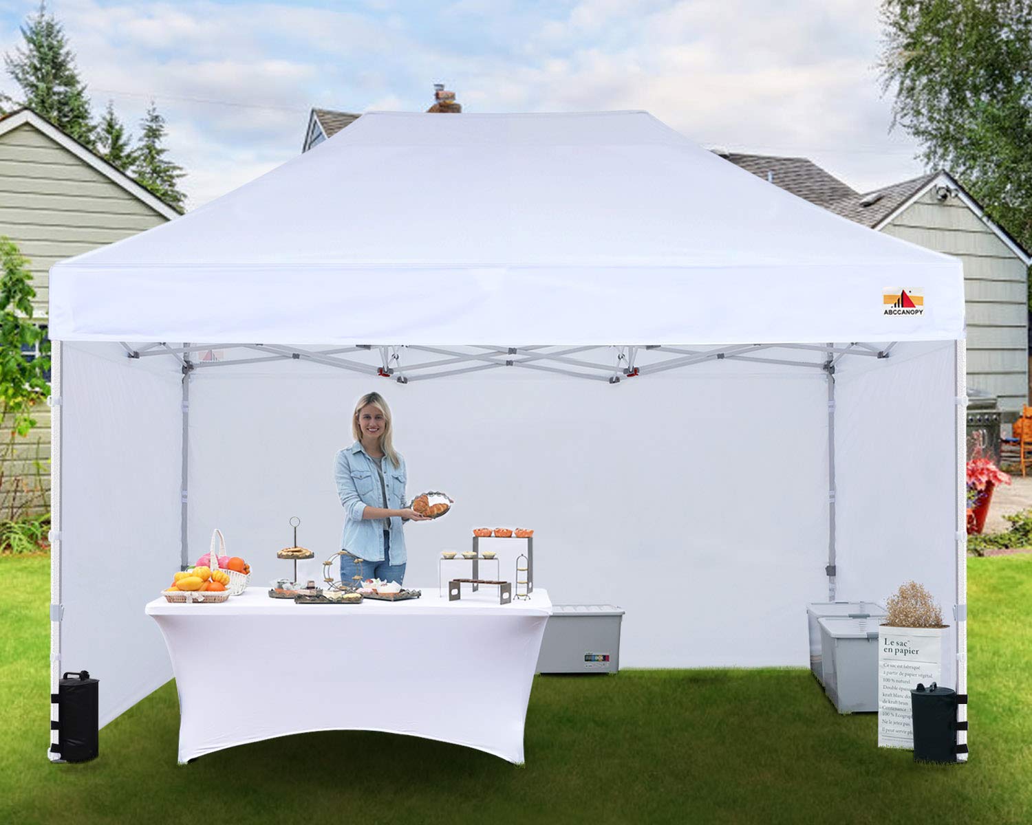 10x20 Pop Up Canopy ABCCANOPY 10x15ft Commercial Grade Aluminium ...