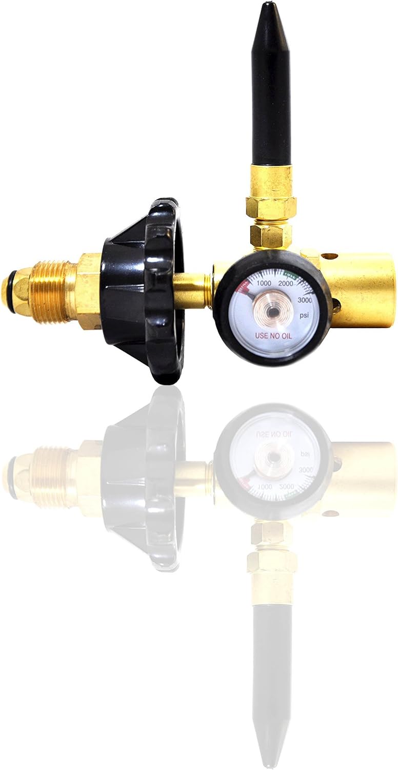 LATEX HELIUM BALLOON GAS INFLATOR HAND TIGHT CONNECTION STYLE REGULATOR ...