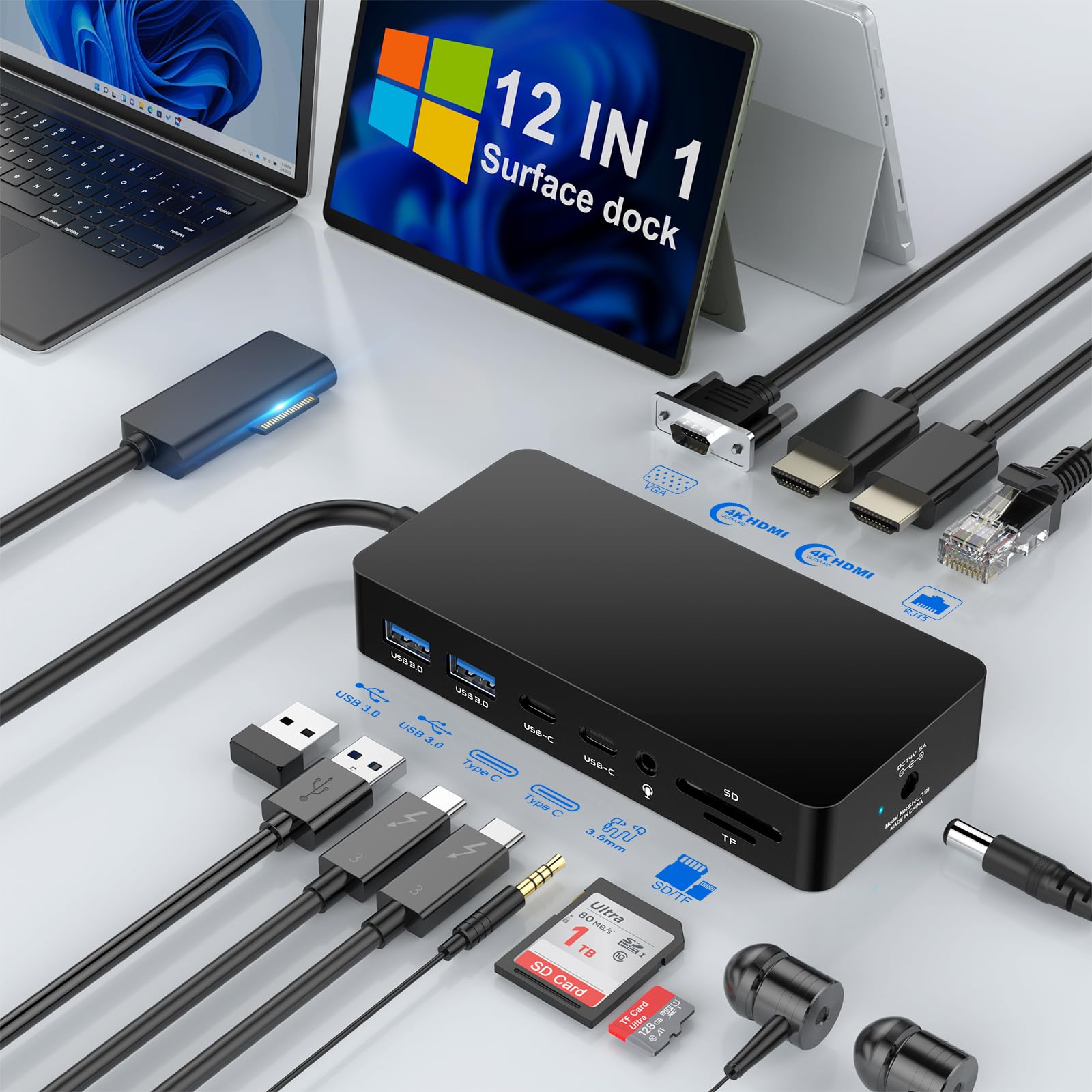 Mua Microsoft Surface Docking Station Triple Display Dual HDMI+VGA with ...