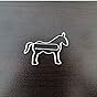 Amazon.com : HiQin Cute Paper Clips Horse, Animal Shaped Page Marker ...