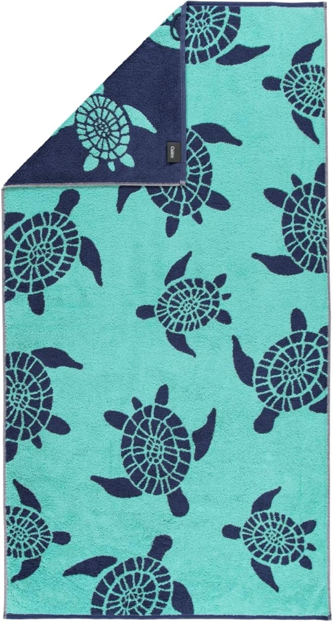 Cawö Home Handtücher Sea Schildkröte 994 Peppermint-Navy - 41 Duschtuch ...