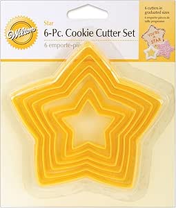 Amazon.com: Wilton Set of 6 Nesting Star Cutters: Cookie Cutters: Home ...
