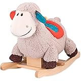 Amazon.com: Qaba Lamb Rocking Horse Sheep, Nursery Stuffed Animal Ride ...