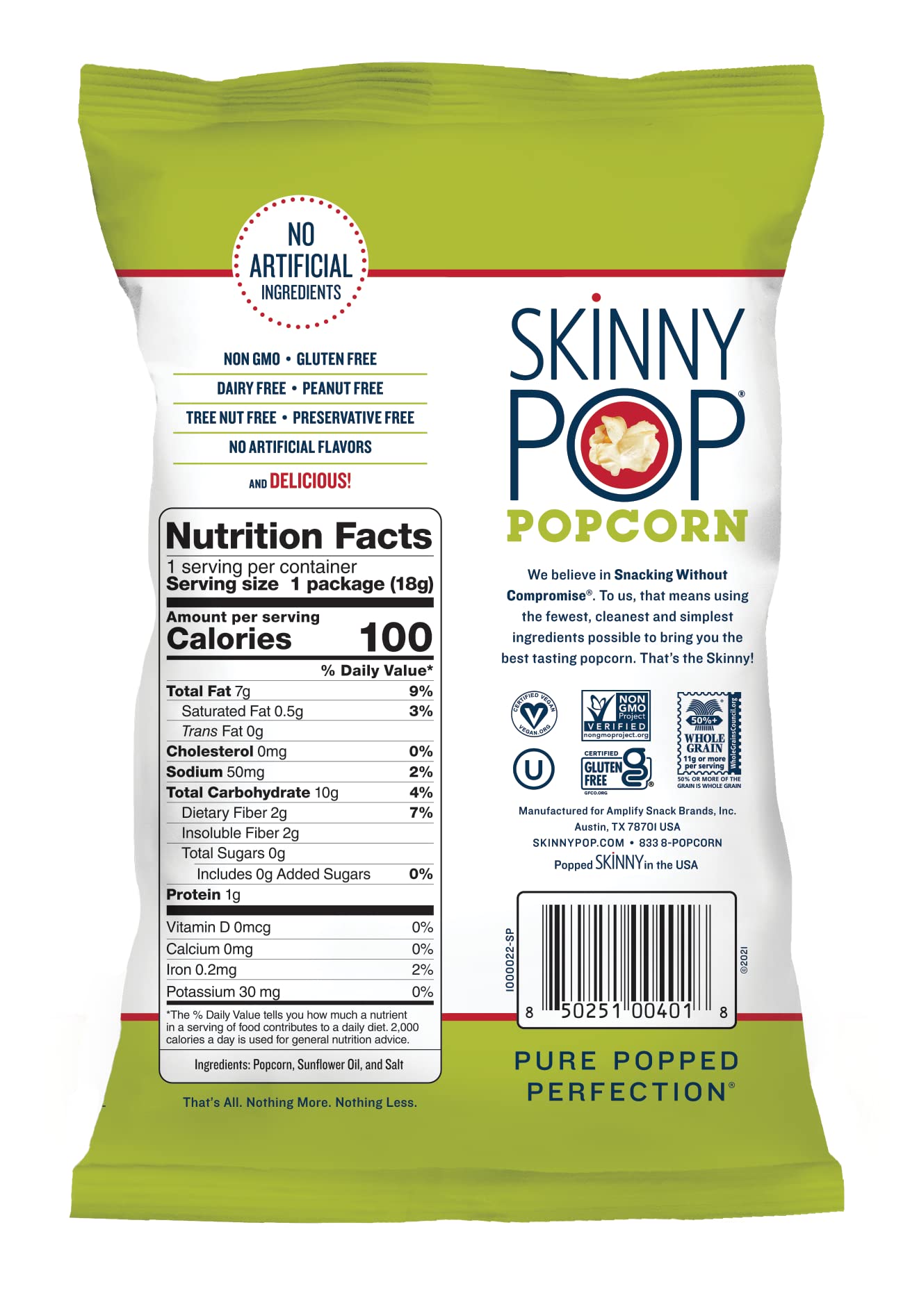 Mua SkinnyPop Original Popcorn, Individual Snack Size Bags, Skinny Pop ...