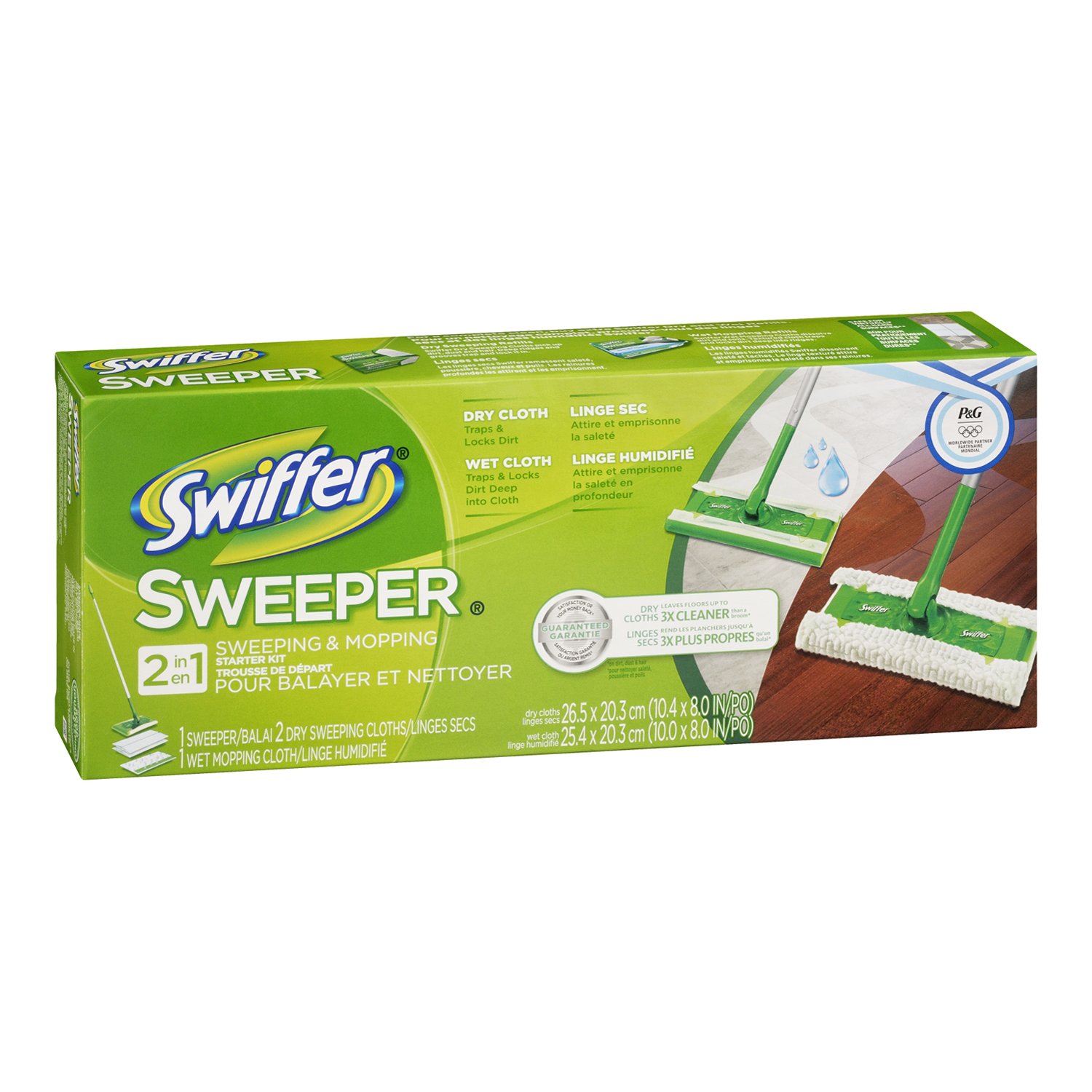 Mua Swiffer Sweeper 2 In 1 Mop And Broom Floor Cleaner Starter Kit trên ...