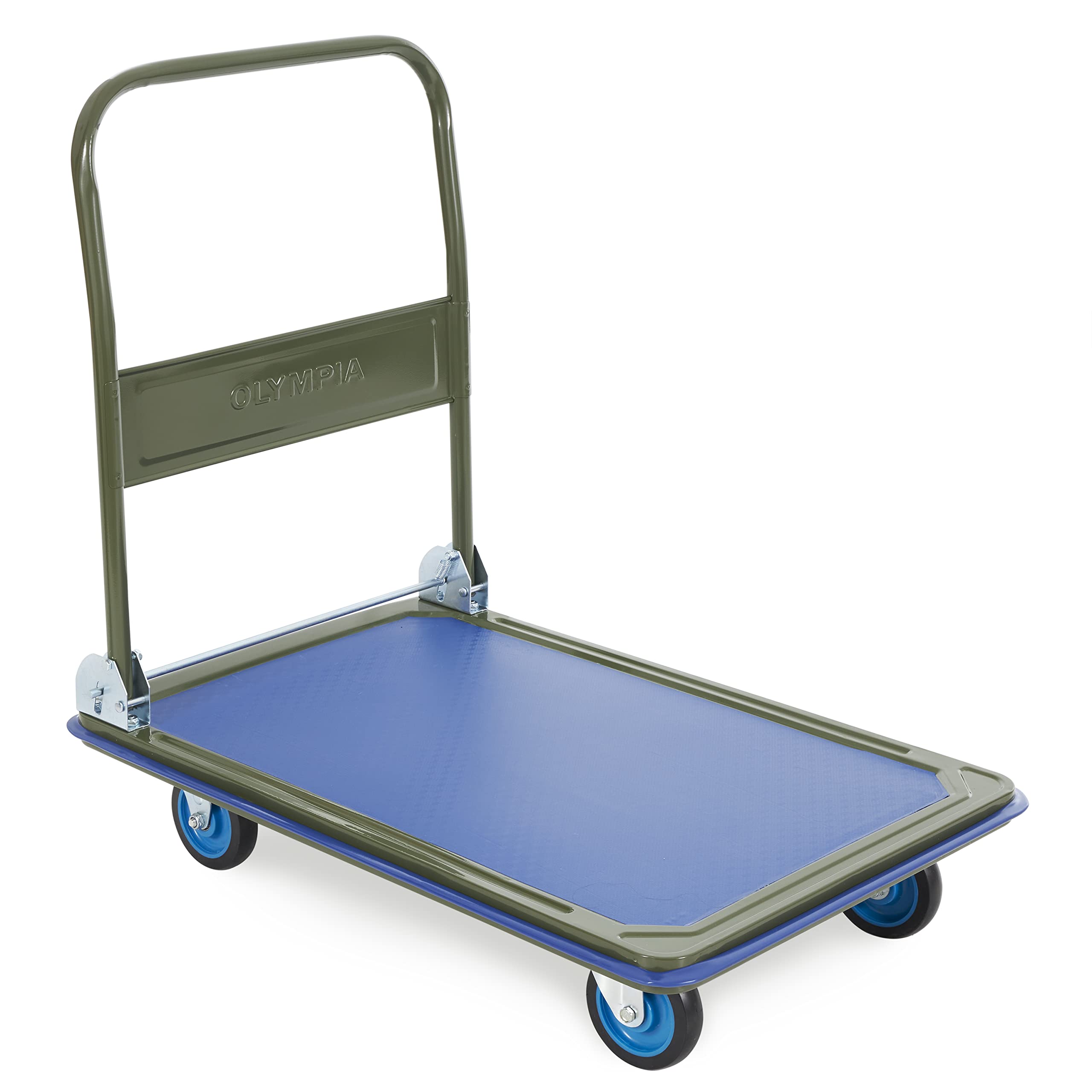 Olympia Tools Foldable Push Cart Dolly - 600 Lb. Capacity Heavy Duty ...