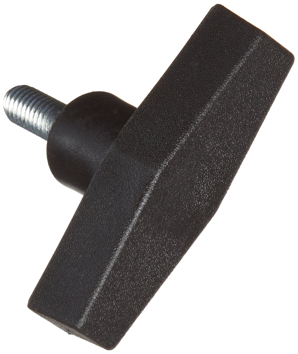 DimcoGray Black Thermoplastic T-Handle Wing Knob, Zinc Stud: 5/16-18 ...