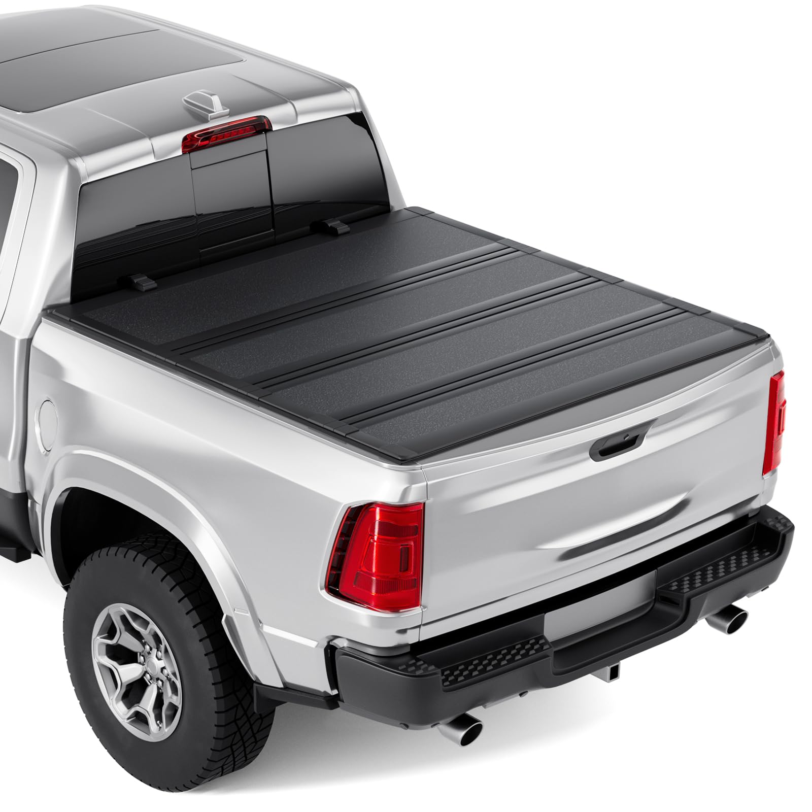 Tono King Low Profile Hard Folding Aluminum Truck Bed Tonneau Cover ...