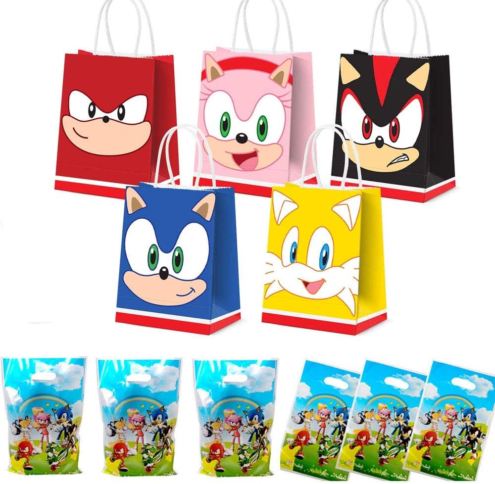 30 pcs Party Goody Bags for Sonic Hedgehog Birthday Party Supplies ...