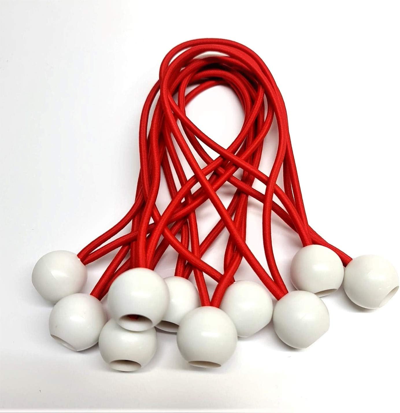 Rota Marine 10PCS Ball Bungee Elastic Bungee Straps Tent Tie Loop Shock ...