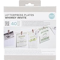 Amazon.com : We R Memory Keepers 0633356037514 Printing Plate Letter ...