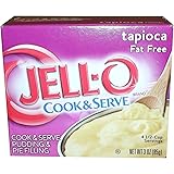 Amazon.com : Jell-O Cook & Serve Tapioca Fat Free Pudding & Pie Filling ...