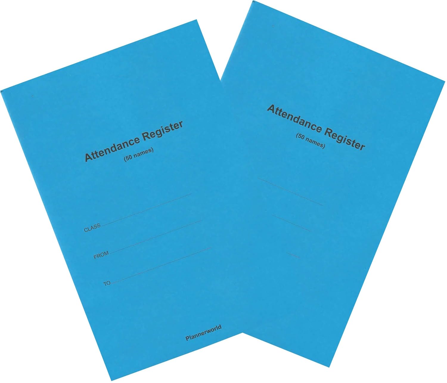 2 x School Class Registers, blue A4 size, Plannerworld (BLUE x 2 ...