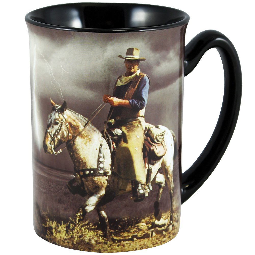 John Wayne The Duke Cowboy Western Courage Storm Ceramic Coffee Mug top ...