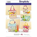 Amazon.com: Simplicity 1387 Assorted Tote Bag, Purse, and Clutch Sewing ...