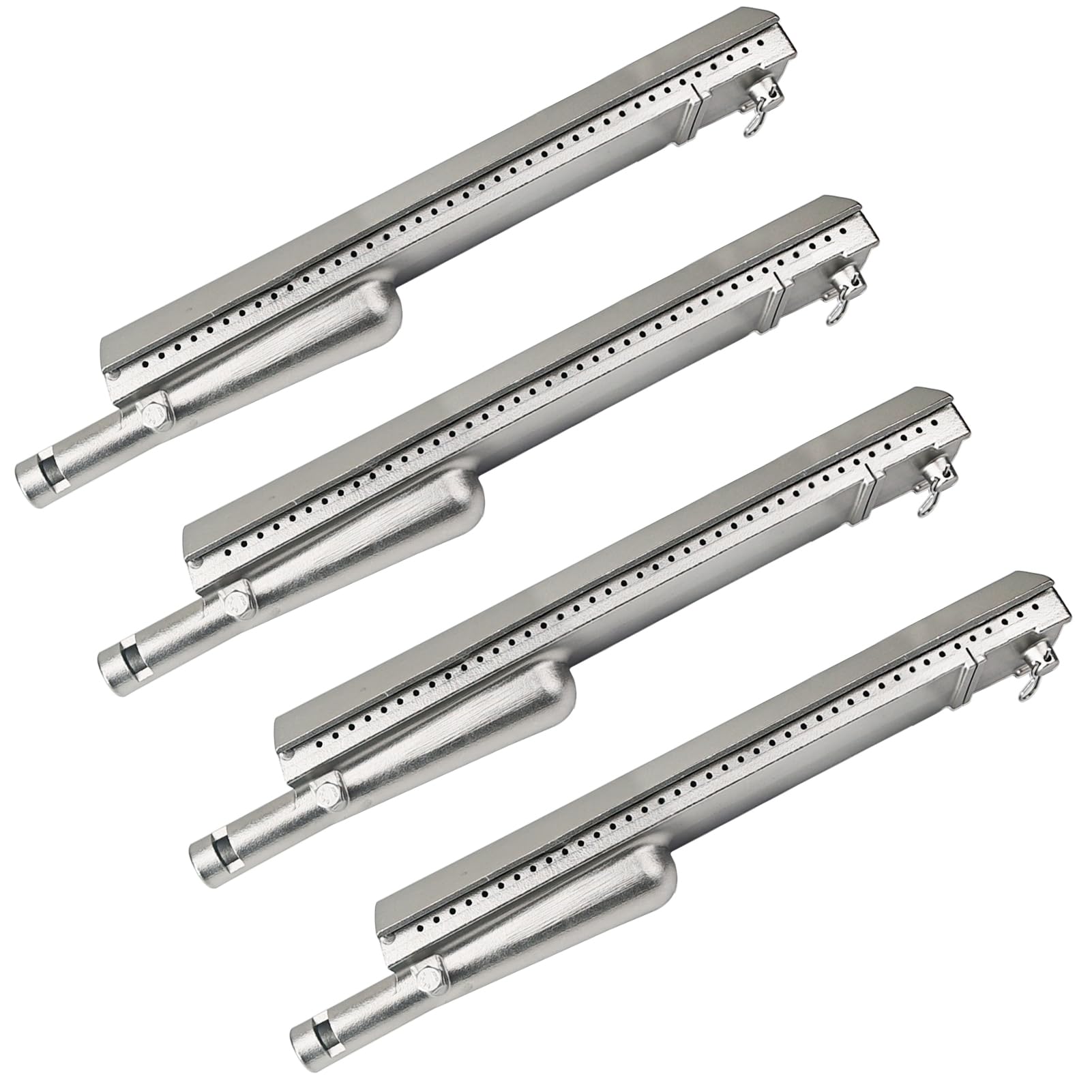 Upgrade 4 Pack 13 3/4" Heavy Duty Cast Stainless Steel Grill Burners ...