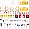 Amazon.com: Toyvian 1Set Play Traffic Signs, Street Road Signs Playset ...