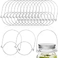Amazon.com: Anjmd Stainless Steel Wire Hangers for Mason Jars, 16 Pack ...