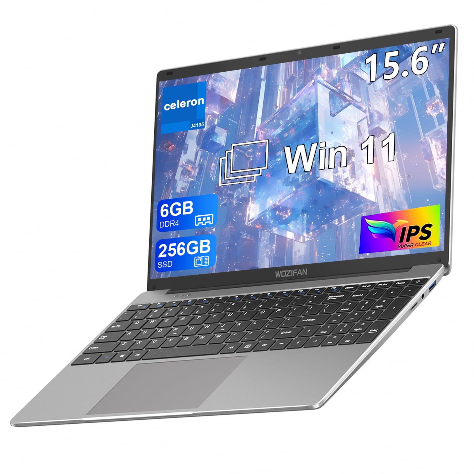 Mua WOZIFAN 15.6" Traditional Laptop 6GB DDR4 256GB SSD 1920x1080 IPS ...