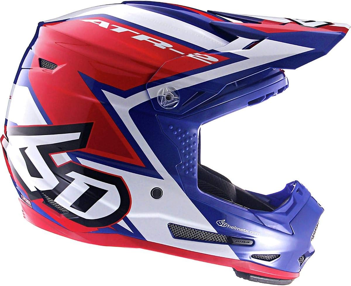 Strike RED/White/Blue Medium 6D Helmets Youth ATR-2Y Helmet Automotive ...