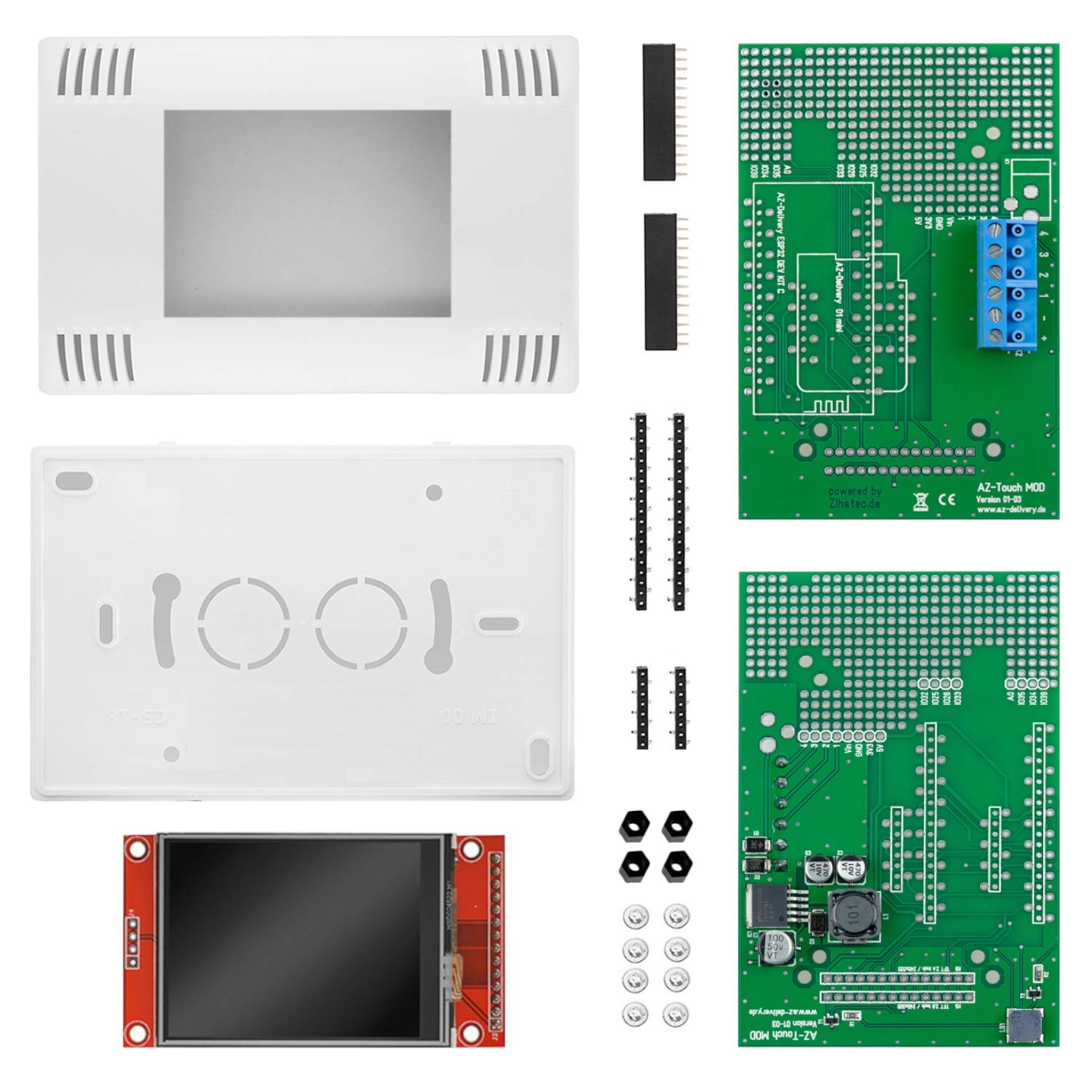AZDelivery 3 x AZ-Touch MOD DIY Smart Home Kit: 2.8 inch TFT LCD ...