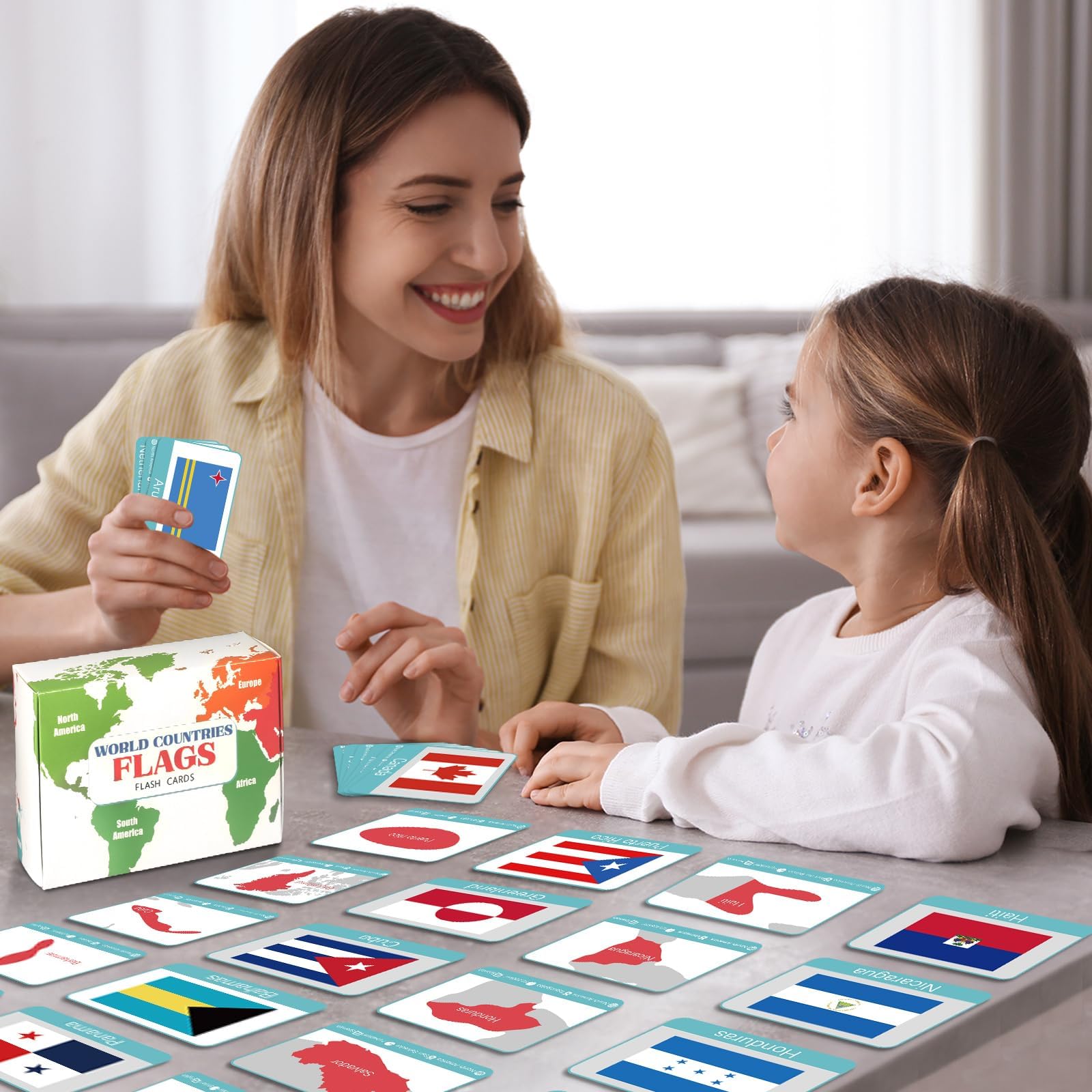 Mua 244PCS Countries of The World Flags Flash Cards Country Continent ...