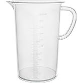 Amazon.com: EISCO Plastic Pitcher, 1000mL (1L) - Molded Graduations ...