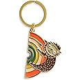 Amazon.com: Night Owl Paper Goods Enamel Keychain, Gold : Clothing ...