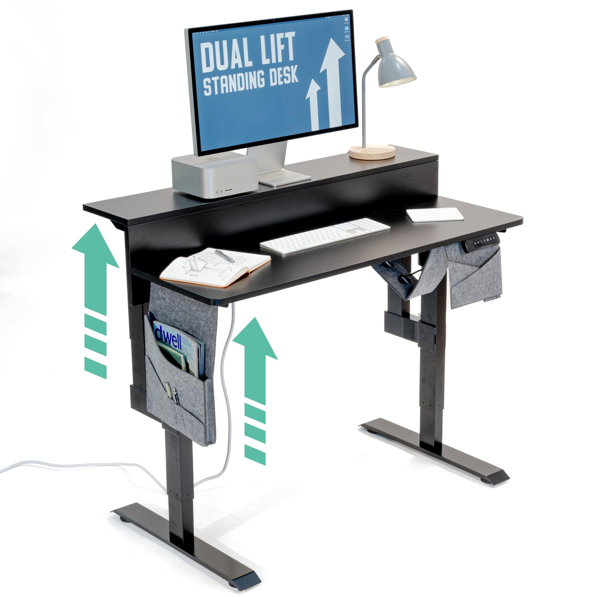 Roam & Remain Dual Lift Adjustable Height Electric Standing Desk ...