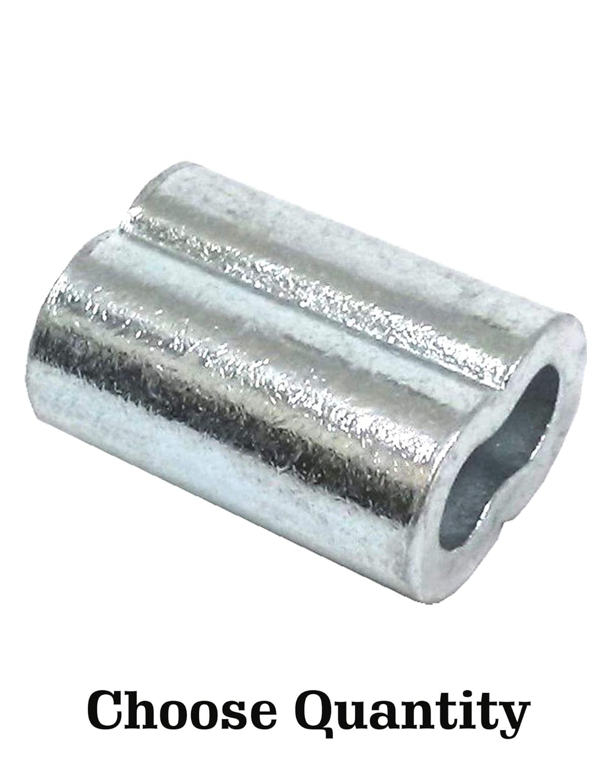 25 Zinc Plated Copper Sleeves for Wire Zinc Plated Copper Double Barrel ...