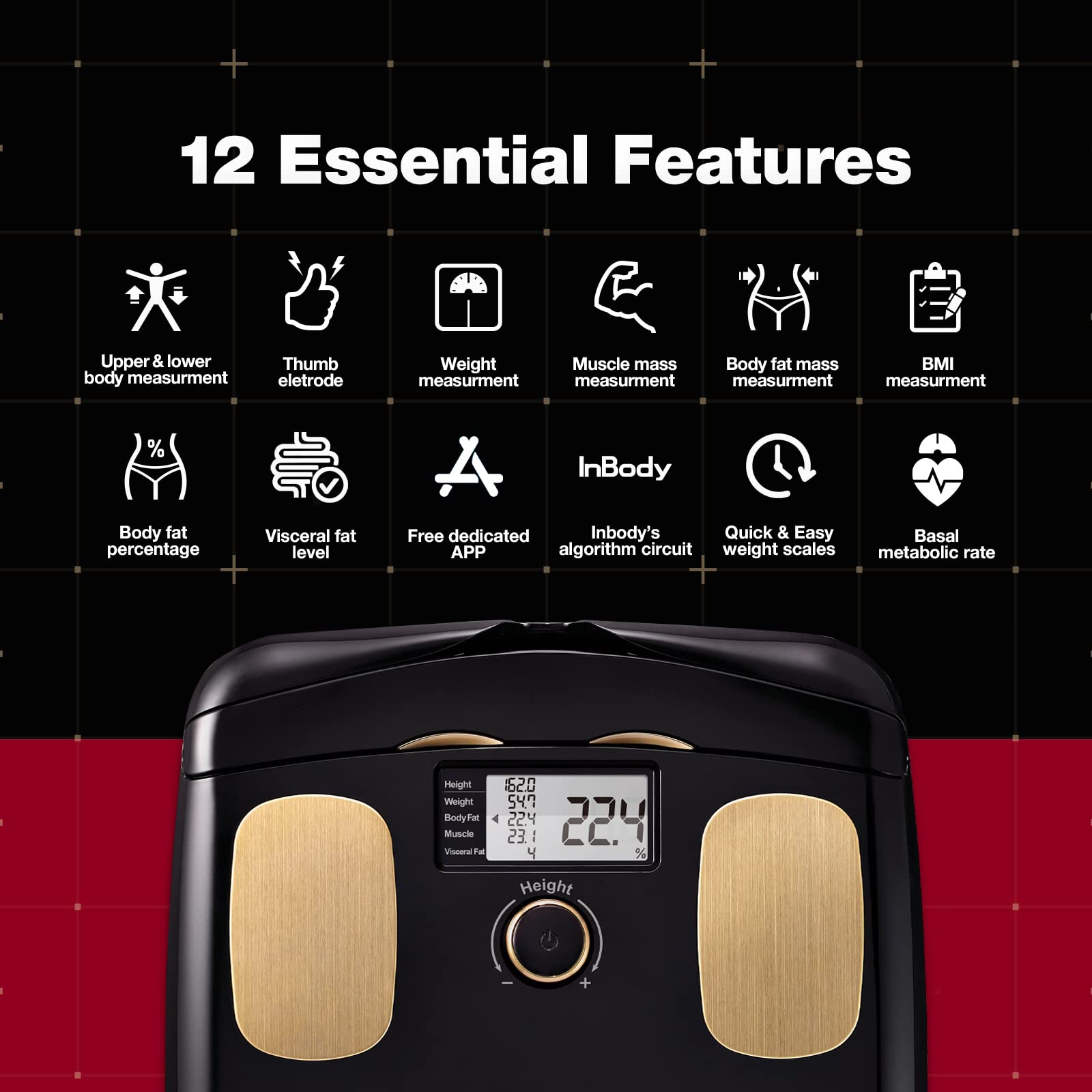 Mua InBody H20N-Black Smart Full Body Composition Analyzer Scale - Full ...